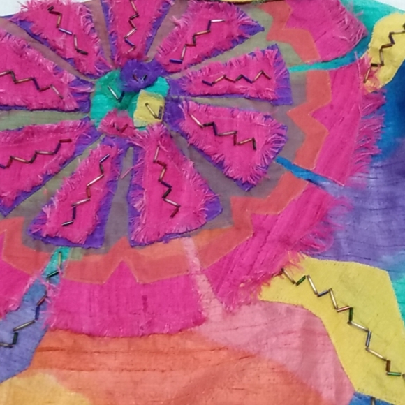 Patchington | Jackets & Coats | Vtg Patchington Patch Silk Craft Jacket ...